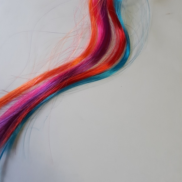 Accessories | New Hair Clip Multi Colored Extensions | Poshmark